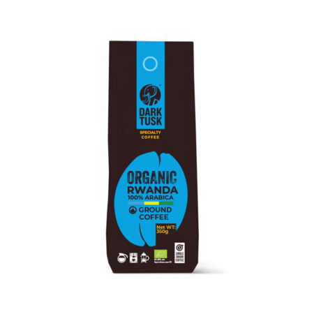 Organic Rwanda ground coffee - 350g - Dark Tusk